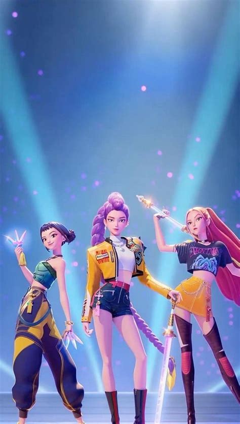 헌트릭스 무대위 3총사 사진 핸드폰 배경사진 2장 헌트릭스 방 케데헌닷컴 케이팝데몬헌터스 정보