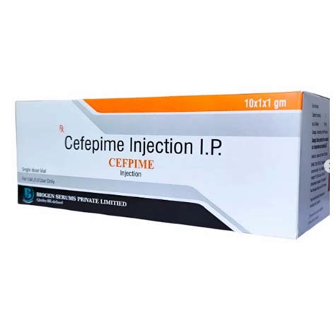1g Cefepime Cefepime Injection At ₹ 633 Piece Cefepime Hydrochloride Injection In Chennai Id