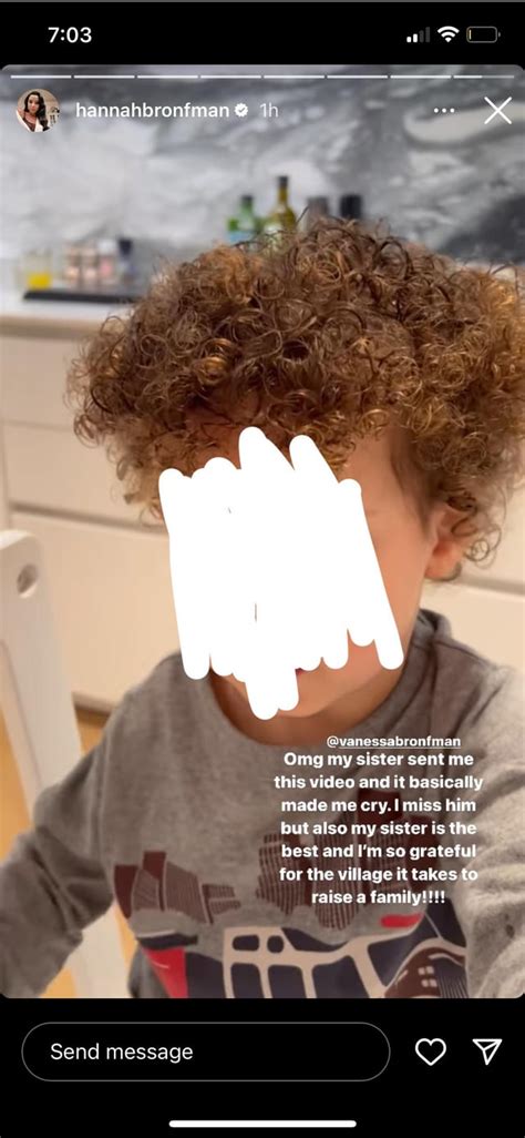 Hannah Bronfman Posting That Her Son Is With Her Sister While Yet Again Traveling Without Him