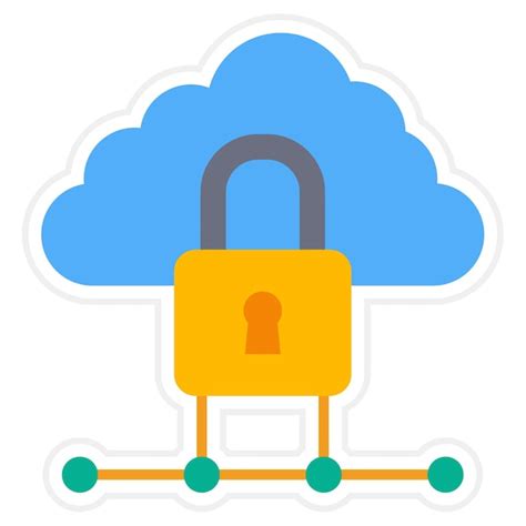 Premium Vector Cloud Lock Icon