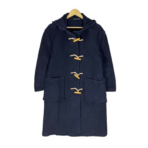 Gloverall Duffle England Coat Toggle Button Women Jacket Navy Colour Fashion Parka Size Medium