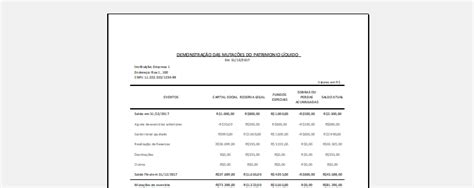 Planilha Modelo Dmpl Contabilidade Em Excel Planilhas Prontas