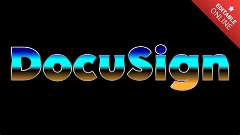 Docusign Gamer Text Effect Generator