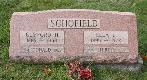 Shirley Schofield 1935 1937 Memorial Find A Grave