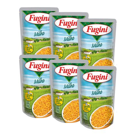 Kit C 6 Sache Milho Verde Em Conserva Fugini P Pizza Molhos Cachorro