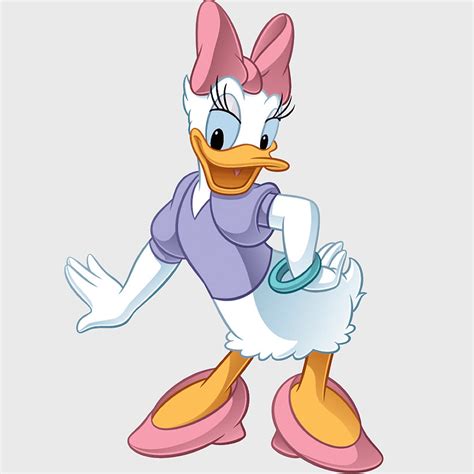 Daisy Duck Illustration Disney Cartoon Characters Mickey Mouse