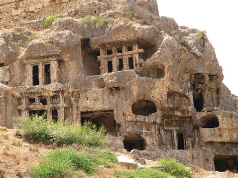 Low Angle View Of Rock Tombs Of Myra … License Image 10254591