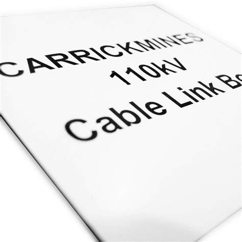 Traffolyte Labels Custom Traffolyte Plastic Tags Electrical Traffolyte