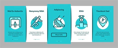 Marathon Onboarding Elements Icons Set Vector 17348539 Vector Art At Vecteezy