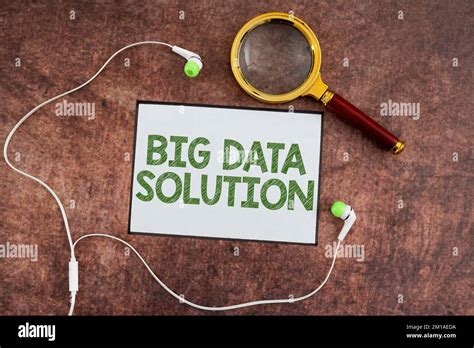 Text Caption Presenting Big Data Solution Business Overview Extracting