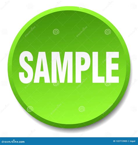 Sample Button Stock Vector Illustration Of Background 122713905