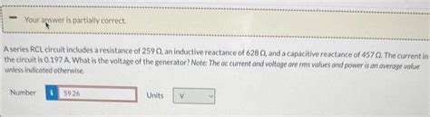 Solved A series RCL circuit includes a resistance of Ω Chegg com