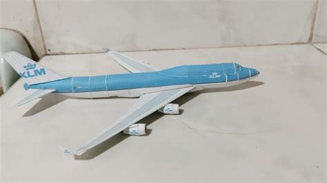Klm Royal Dutch Airlines B747 400 Ph Bfl Papercraft Model 🇳🇱 Youtube