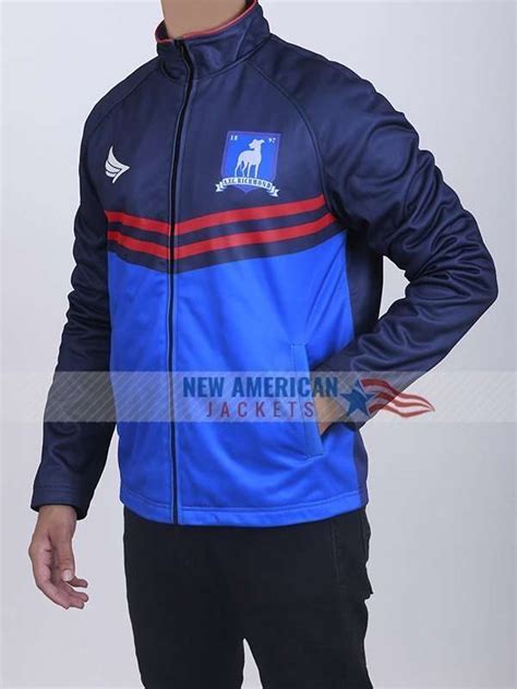Shop Ted Lasso Blue Track Jacket New American Jackets