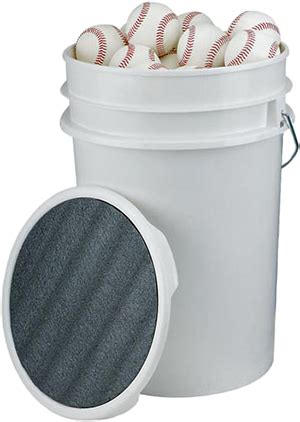 Martin Sports 6 Gallon Baseball Bucket With Padded Lid Baseball