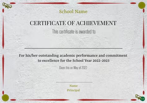 Certificate Template Postermywall