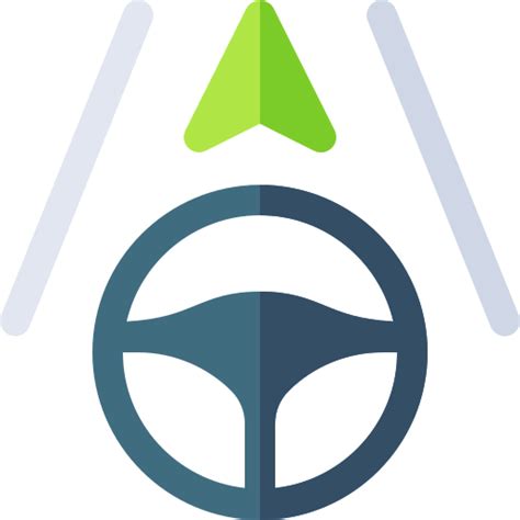 Lane Assistance System Basic Rounded Flat Icon