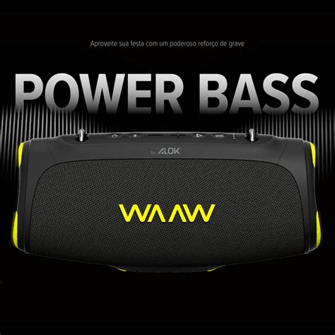 Caixa De Som Bluetooth Boombox Waaw Boom 110