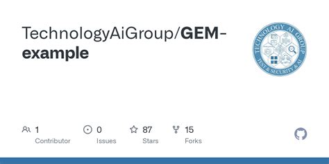 Github Technologyaigroupgem Example