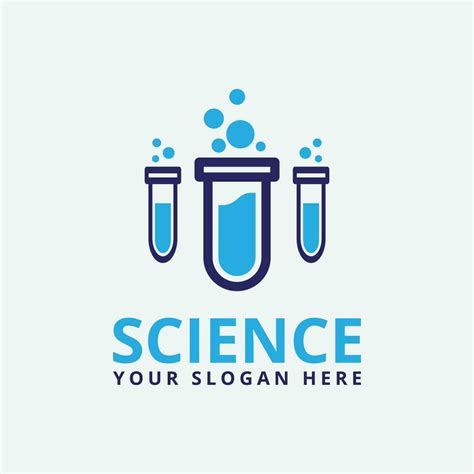 Science Logo Deign Icon Template With Laboratory Vector Illustration