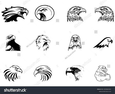 Angry Eagle Head Design Vector Illustration Stock Vector Royalty Free