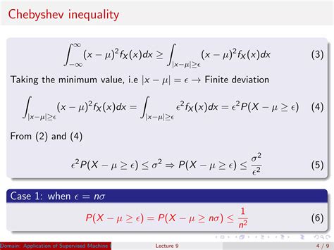 Application Of Chebyshev And Markov Inequality In Machine Learning Ppt
