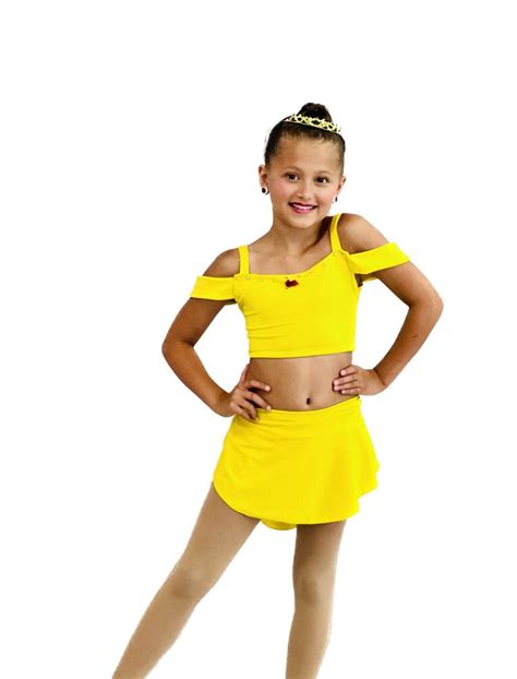 Princess Beauty Dance Costume Yellow Dance Costume Jazz Dance Costume