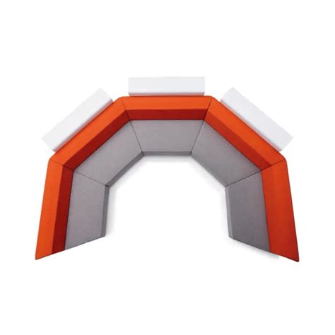 Peninsula Classroom U Shaped Modular Sectional Sofa With Bar Table