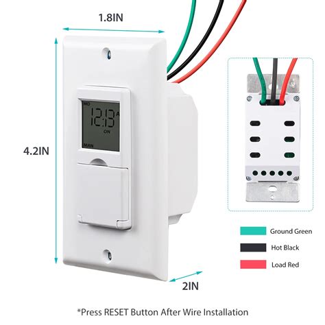 Grounding Light Wall Switch Timers Dewenwils Outdoor Light Timer