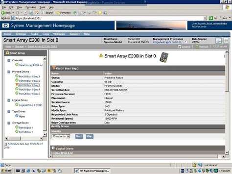 Solved HP Server Raid Predictive Failure Experts Exchange