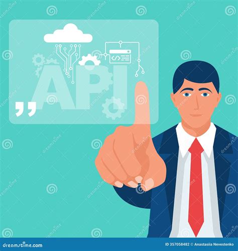 Api Concept Api As A Symbol Of The Finished Code Stock Vector