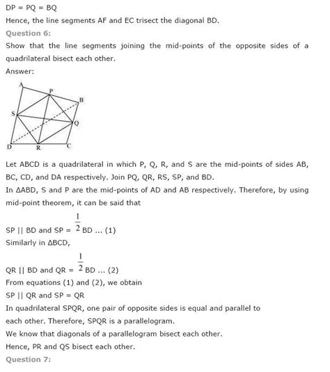 Quadrilaterals Ncert Solution Class 9 Maths