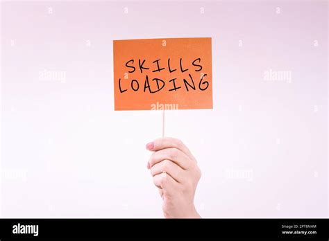 Sign Displaying Skills Loading Conceptual Photo Points Out The Degree