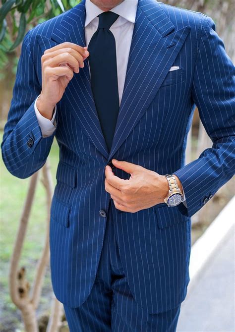 Roma Blue Pinstripe Suit Danielrecollection
