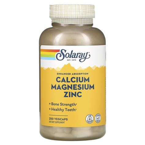 Купить Calcium Magnesium Zinc (кальций, магний, цинк) 250 растительных ...
