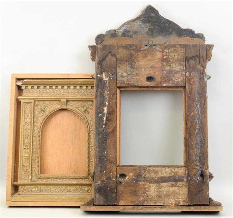 Two Continental Gilt Tabernacle Frames Tabernacle Frame Gilt