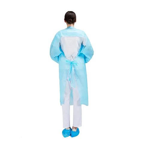 Cpe Plastic Ppe Gown Individual Packing Sanitary Blouse