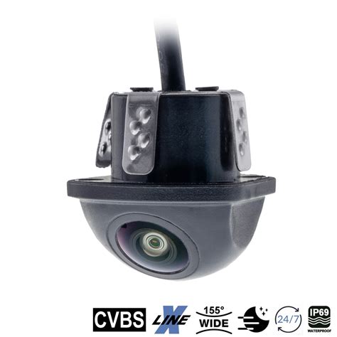 Ampire Kcx403 Ampire Mini Rückfahrkamera Cvbs 155°