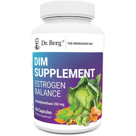 Dim Supplement Estrogen Balance Black Cohosh Ashwagandha Dr Berg