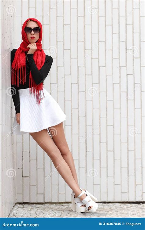 Fashion Model In The Street Stock Image Image Of Cute Female 316367845