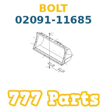 02091 11685 Komatsu Bolt
