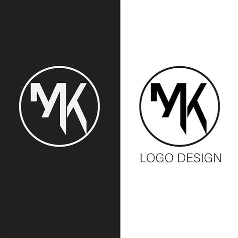 Premium Vector Mk Initial Letter Logo Design