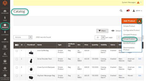 how to create a virtual product in magento 2