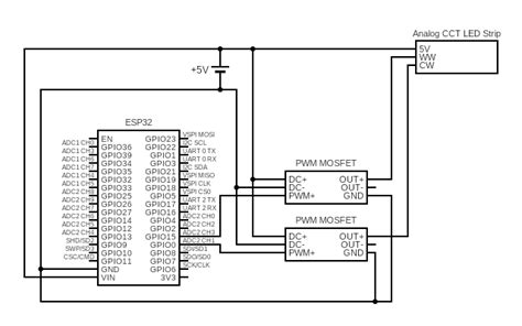 Diy Single Power Supply Smart Cct Led Lights With Esp32 R Arduino