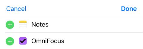 adding the omnifocus widget to the today view