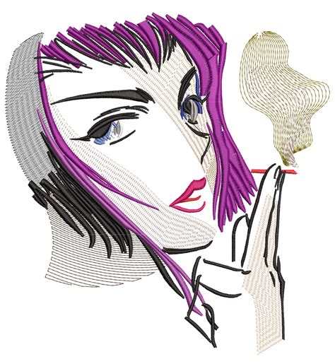 Anime Embroidery Pattern Faye Art A G E Store Anime Designs