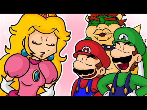 Bowser And Peach Kiss