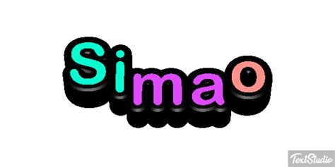 Simão Nome Desenhos De Logotipo Em  Animado