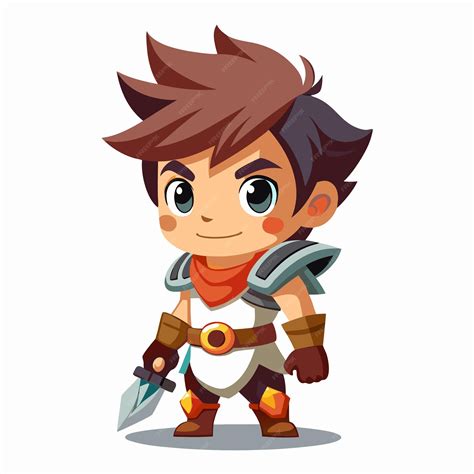 Premium Vector Cute Boy Ninja Mascot Logo Design Vector