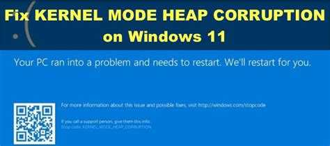 How To Fix Kernel Mode Heap Corruption On Windows 11